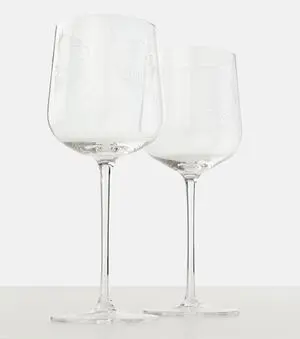 SERAX Midnight Flowers Mirtillo Tea Set Of 4 Wine Glasses Marni