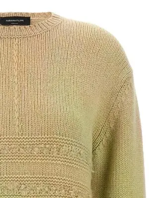 Fabiana Filippi Bouclé Insert Crew Neck Sweater