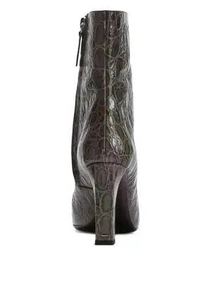 GIUSEPPE ZANOTTI Janiee Crocodile-effect Ankle Boots
