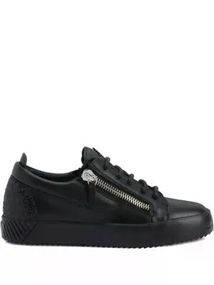 GIUSEPPE ZANOTTI Gail Glitter Detail Low-top Sneakers - Black