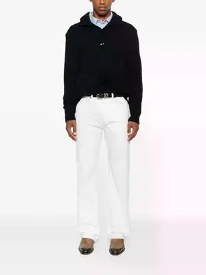 TOM FORD High-neck Ribbed Sweater With Button Placket