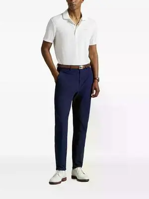 Rlx Ralph Lauren Navy Logo Patch Tailored Trousers - Blue