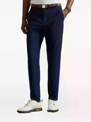 Rlx Ralph Lauren Navy Logo Patch Tailored Trousers - Blue