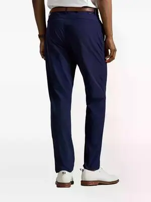 Rlx Ralph Lauren Navy Logo Patch Tailored Trousers - Blue