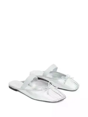 3.1 Phillip Lim Leather Bow Detail Mules