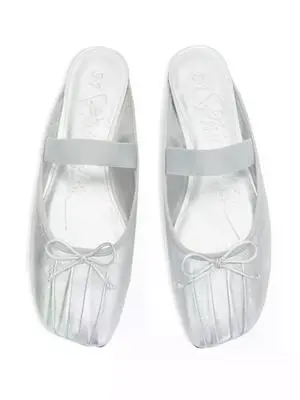3.1 Phillip Lim Leather Bow Detail Mules