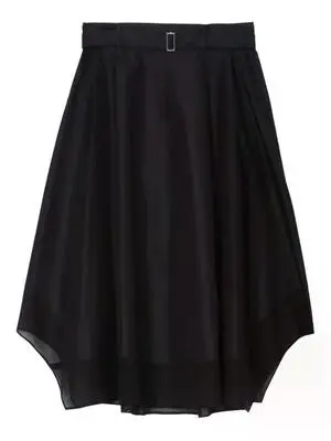 3.1 Phillip Lim Belted Layered Skirt - Black