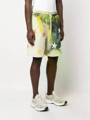 Palm Angels Star Sprayed Track Shorts