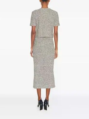 Tory Burch Tweed Midi Skirt