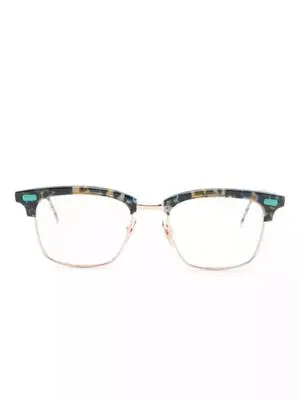 Thom Browne Tortoiseshell Frame Eyeglasses - Blue