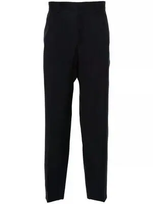 JIL SANDER Wool Tapered-leg Cropped Trousers