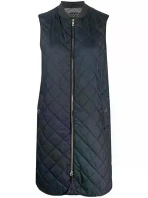 Geox Asheely Quilted Gilet - Blue