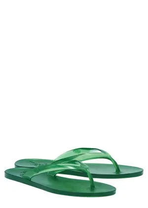 ANCIENT GREEK SANDALS Jelly Flip Flops - Green