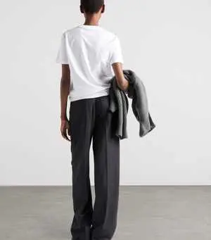 Prada Cotton Jersey Triangle T-shirt - White