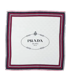 Prada Silk Twill Jacquard Scarf