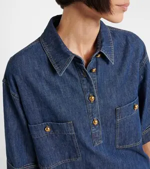 Valentino Garavani Denim Shirt Dress