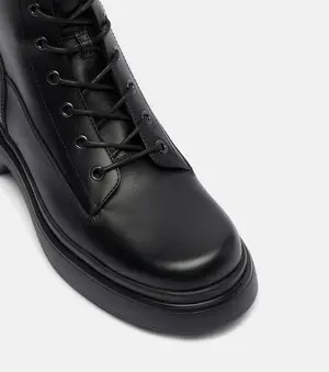 TOD'S Leather Combat Boots