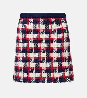 Valentino Garavani Checked Cotton Mini Skirt