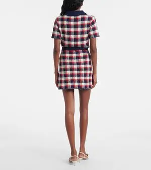 Valentino Garavani Checked Cotton Mini Skirt