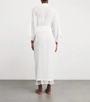 Olivia Von Halle Silk Queenie Long Robe
