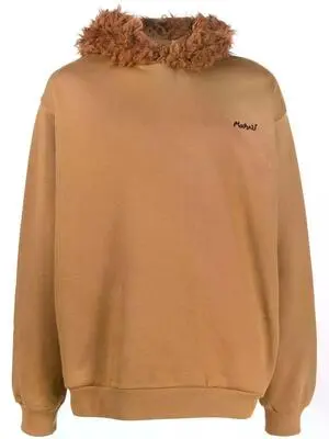 Marni Embroidered Logo Hoodie - Brown