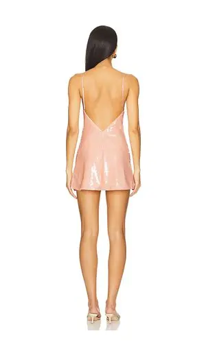 Retrofete Deserae Sequin Mini Dress - Peach