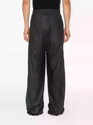 Isabel Benenato Pinstripe Elasticated Waist Trousers