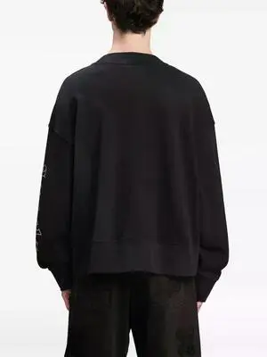 Palm Angels Studded-logo Cotton Sweatshirt