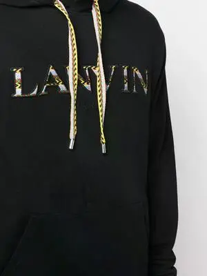 LANVIN Embroidered Logo Hoodie