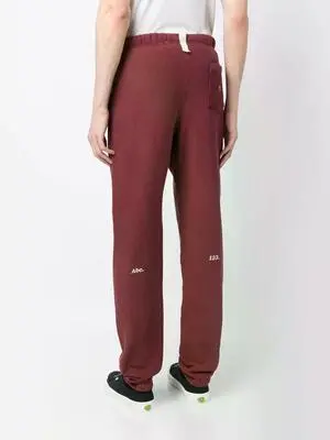 ADVISORY BOARD CRYSTALS Logo-patch Track Pants - Red