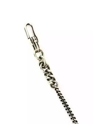 Werkstatt:München Sterling Silver Curb Chain Keyring