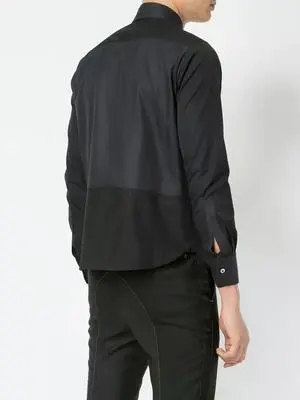 SHIRO SAKAI Shigoto X Striped Applique Shirt