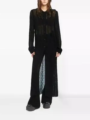 Alanui Button-front Open-knit Cardigan