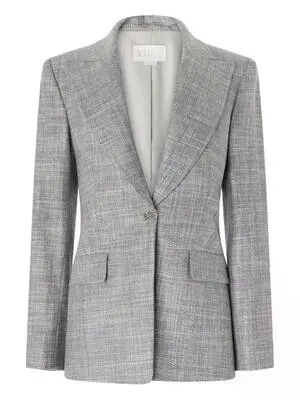 GENNY Single-breasted Tailored Jacket - Grey