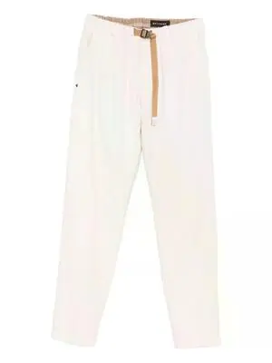 WHITE SAND Belted Corduroy Trousers - Neutrals