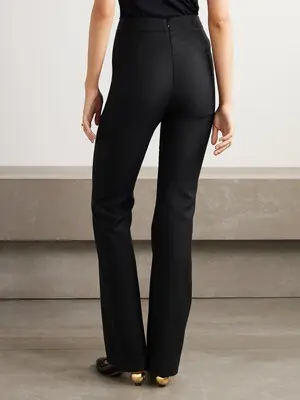 VIOLANTE NESSI Matisse Wool-blend Cady Flared Trousers