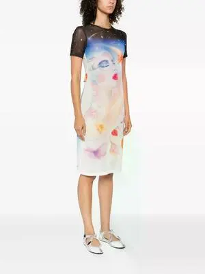 Casablanca Printed Midi Dress
