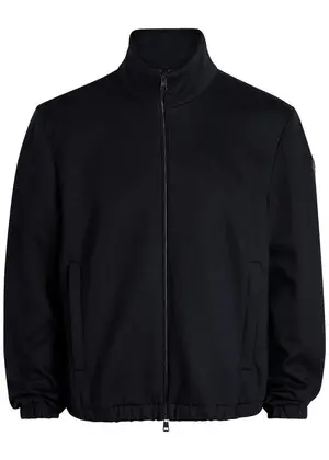 Moncler Cotton-blend Jacket With High Neck And Zip Fastening