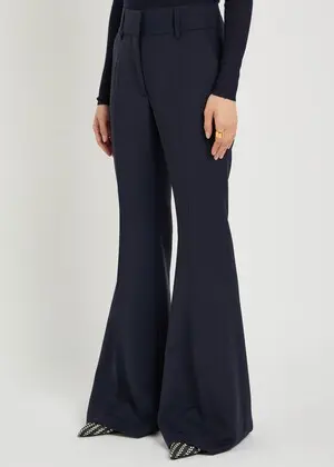 Gabriela Hearst Rhein Wool Flared Trousers