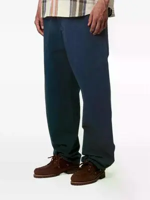 Carhartt Work In Progress Logo-patch Trousers - Blue