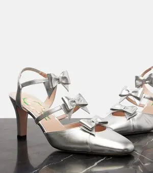 Valentino Garavani Bow Detailing Slingback Pumps