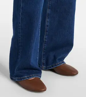 Ag Mid-rise Wide-leg Jeans