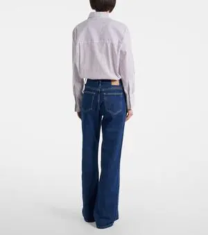 Ag Mid-rise Wide-leg Jeans