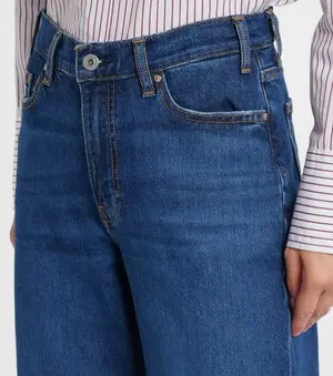 Ag Mid-rise Wide-leg Jeans