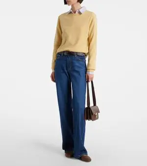 Ag Mid-rise Wide-leg Jeans