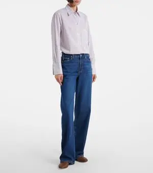 Ag Mid-rise Wide-leg Jeans