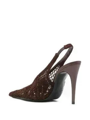 Magda Butrym 100mm Slingback Knitted Pumps