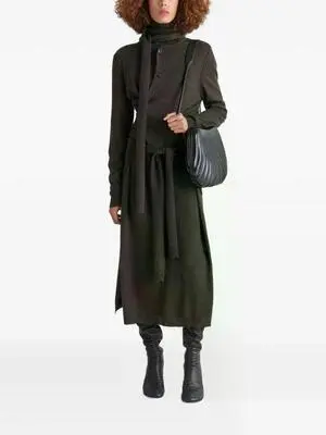 LEMAIRE Tie-neck Button-detail Top
