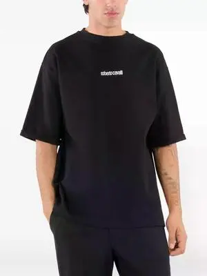 Roberto Cavalli Logo-embroidered T-shirt