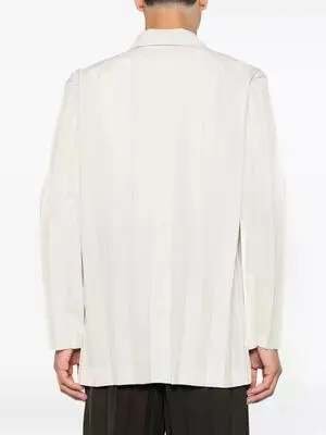 Issey Miyake Striped Blazer - Neutrals
